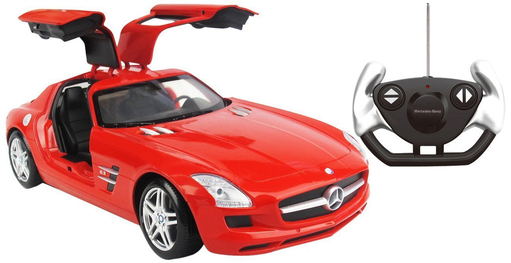 Remote Control Mercedes Benz with Steering Wheel Red 1:14 – Toys 2 Discover