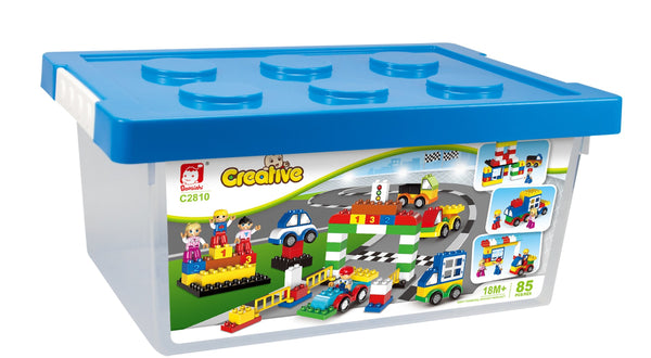85 Pieces Traffic Bucket – Toys 2 Discover