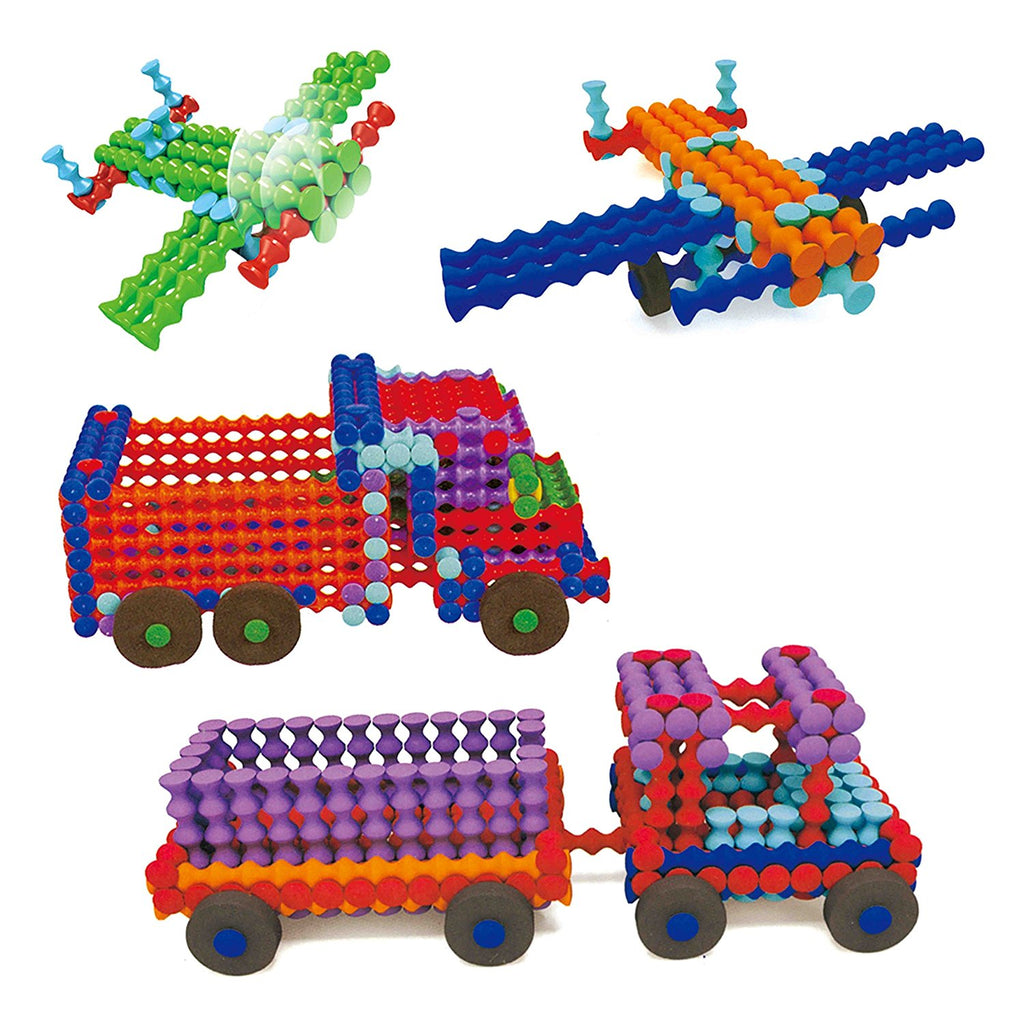 Stack N' Play Deluxe 500 Piece Building Set – Toys 2 Discover