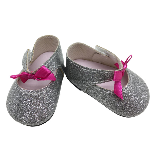 Silver Sequined Shabbos Shoe for 18" Dolls – Toys 2 Discover